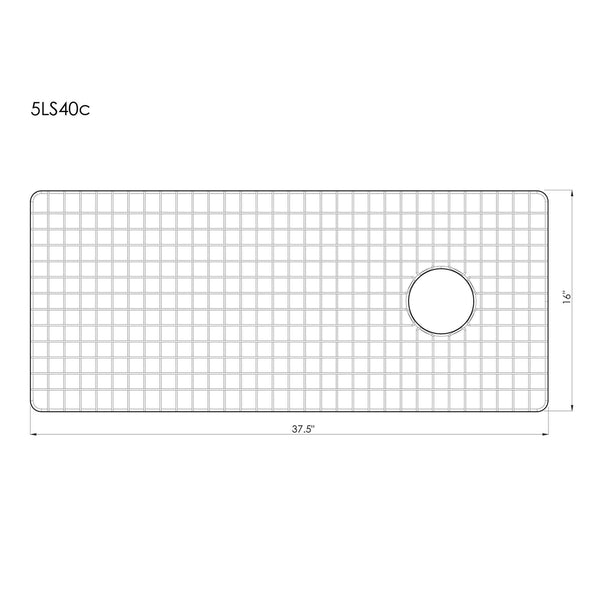 GRID - 40" stainless steel sink grid - reversible (GR-5LS40c)