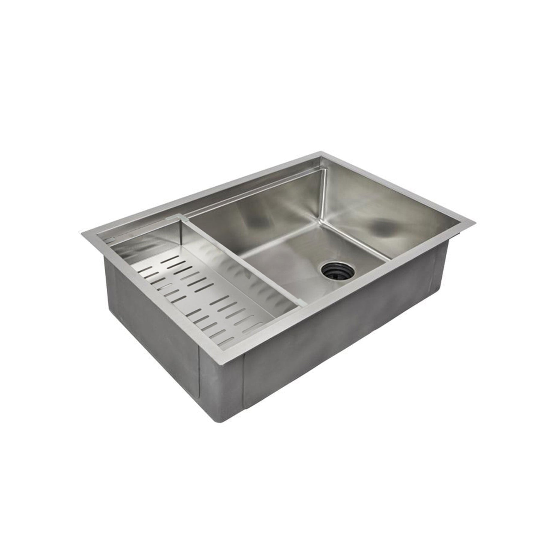 33" Stainless Steel Workstation Kitchen Sink - Create Good Sinks