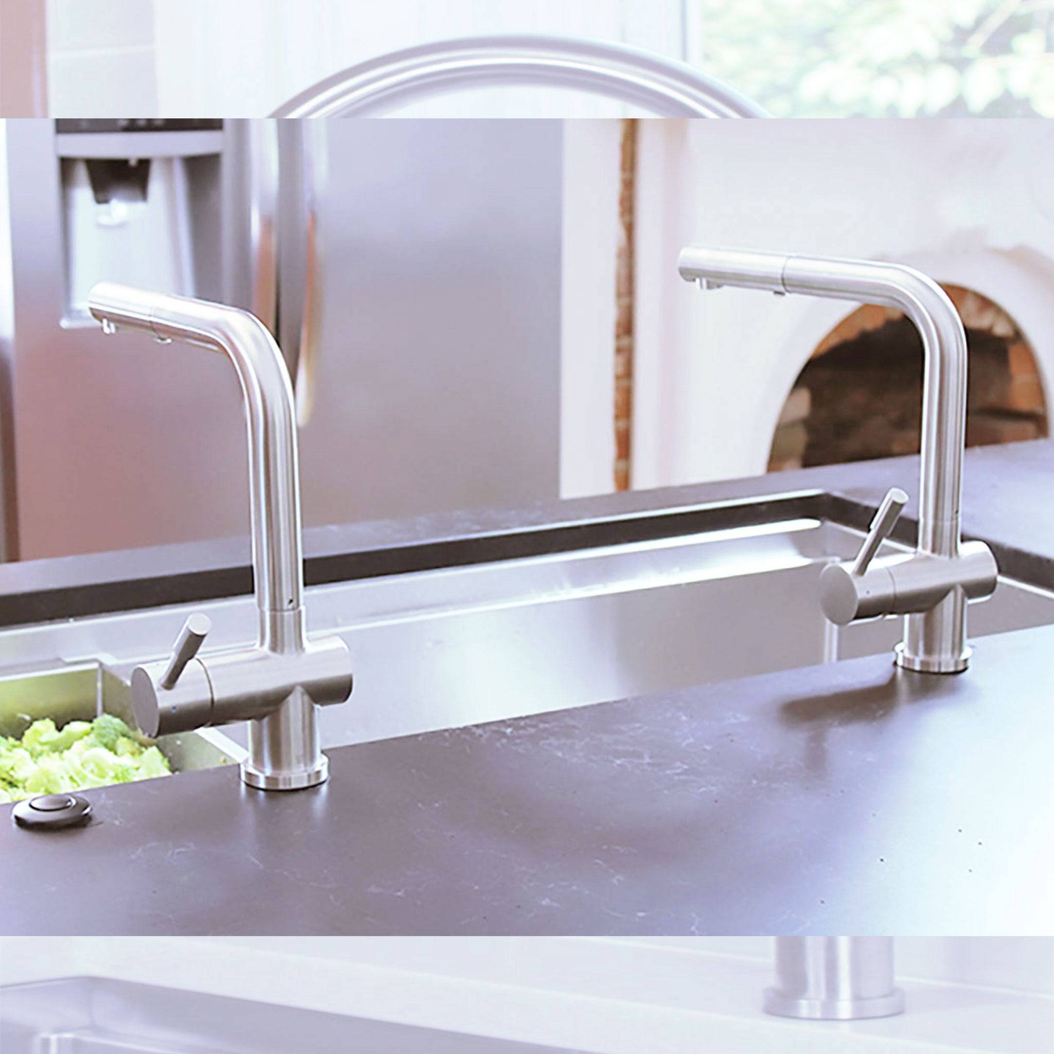 Solid Stainless Steel Faucets